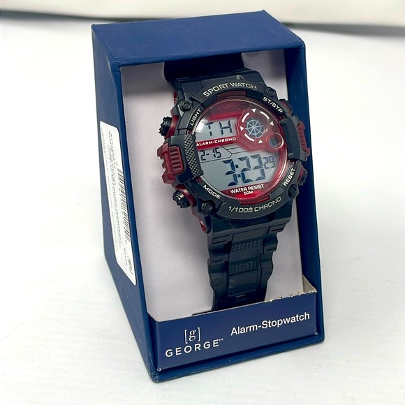 George | Accessories | New Old Stock George Led Digital Alarm Chrono ...